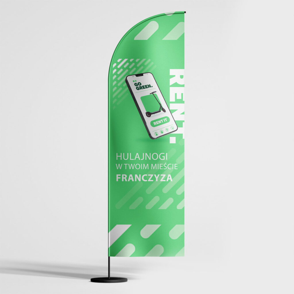 Flagi Reklamowe Częstochowa - Drukarnia - Drukostacja.pl