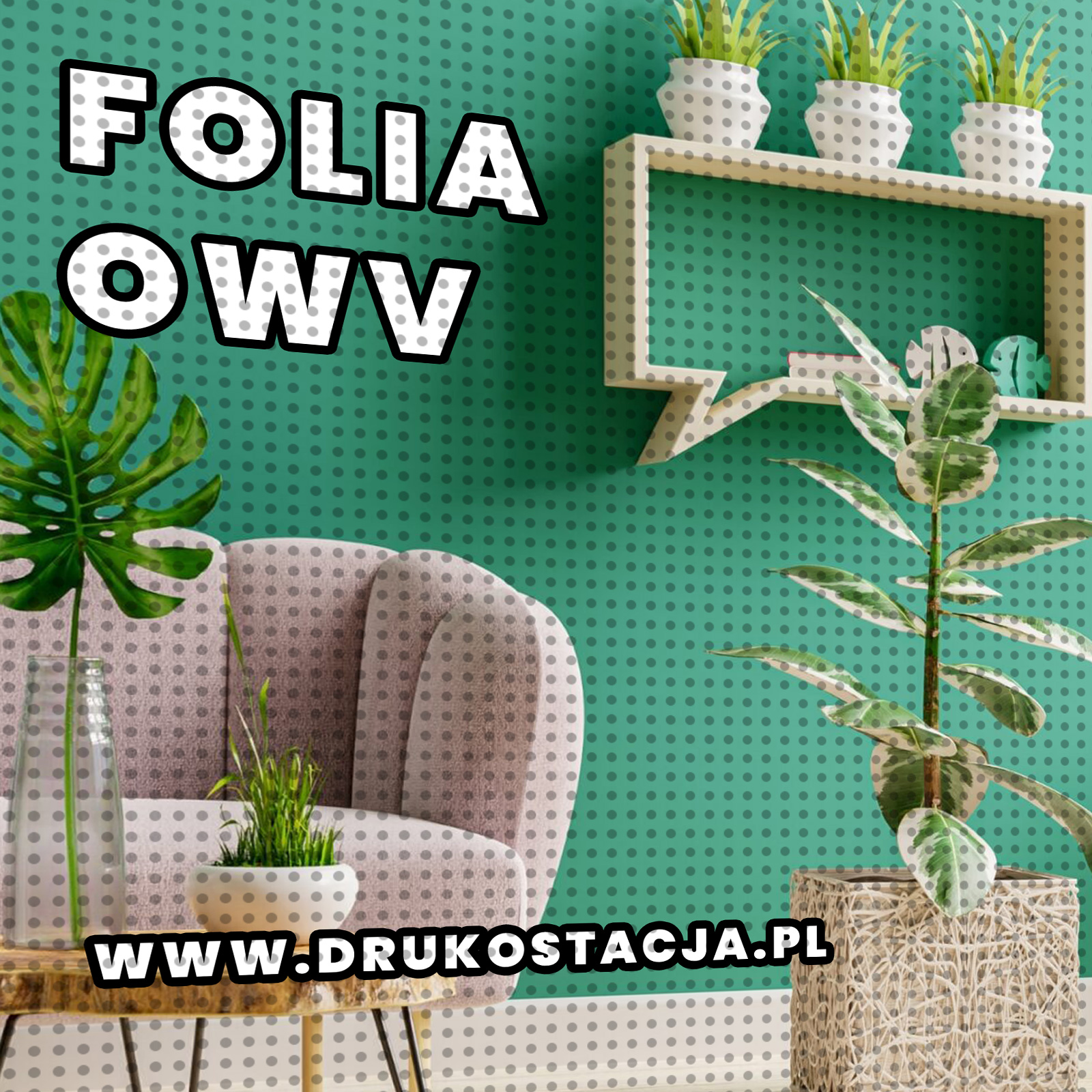 Folia Okienna OWV Z Nadrukiem - Reklama - Drukostacja.pl